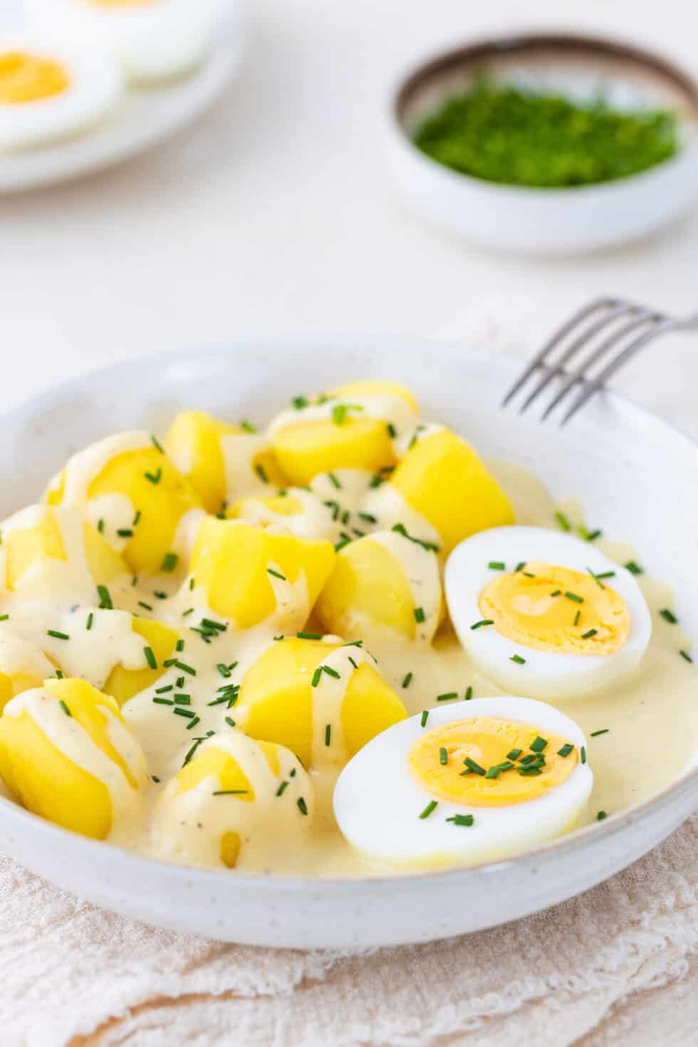 Senfeier mit Kartoffeln - klassisch & einfach wie von Oma