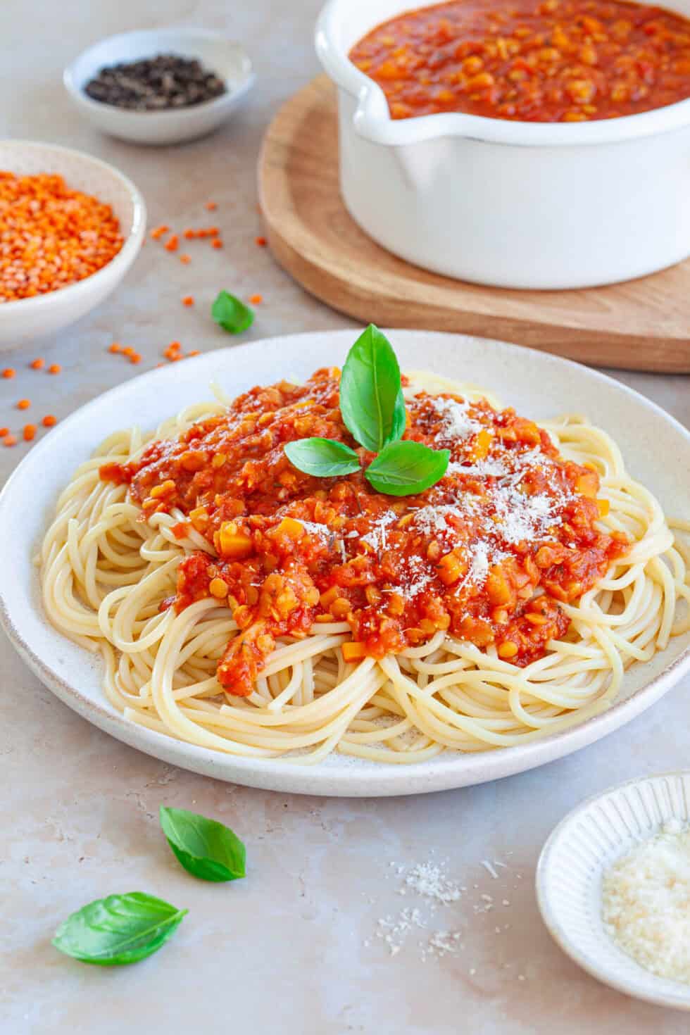 Rote Linsen Bolognese: Das beste vegetarische Rezept